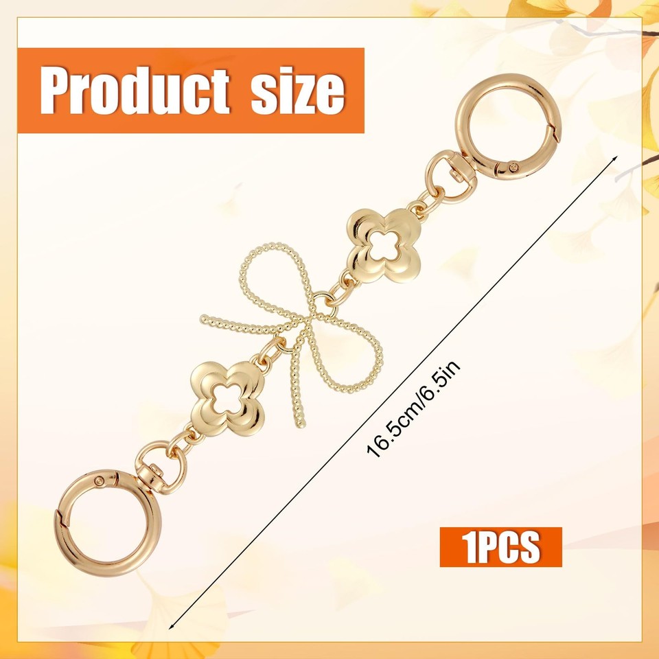 Bag Extender Chains Purse Strap Extenders Bow Pattern Handbag Extender ...