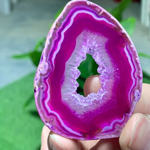 28G Natural and Beautiful Pink Agate Slices | eBay
