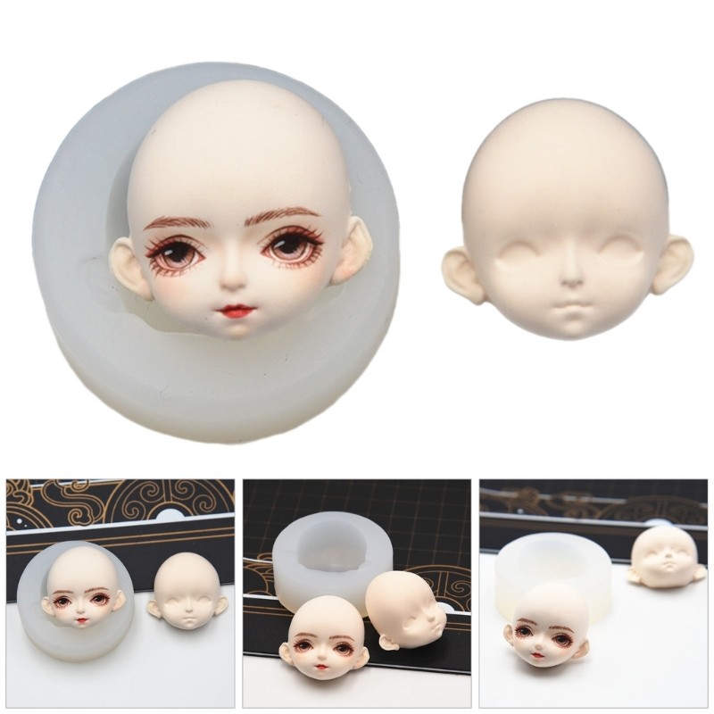 Lightweight Silicone Clay Doll Face Molds Anime Characters Moulds for ...