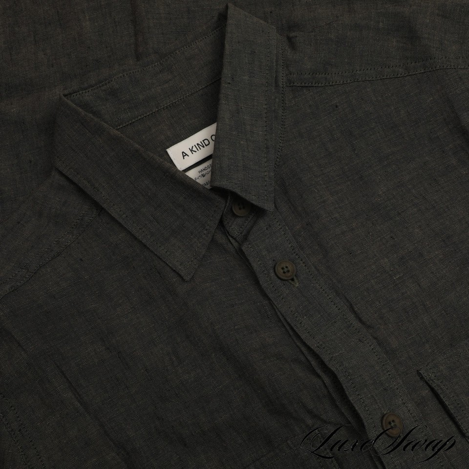 A Kind Of Guise Hand Made Germany 100% Linen Jungle Green 2 Pocket ...