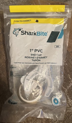 SharkBite UIP520 1-Inch 1" PVC Cap (IPS) Push-To-Connect Brass Fitting ...