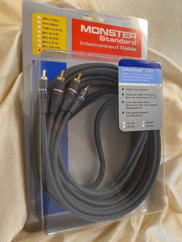 MONSTER Standard Interconnect Cable-Interlink 100 6M 19.7 Ft Pair ...