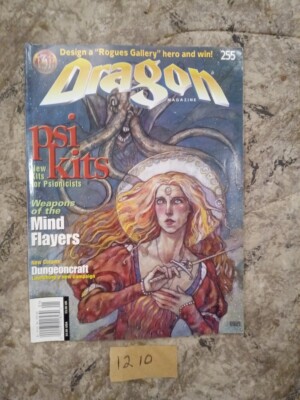 Dragon Magazine / January 1999 / No Label / New Illithid Arsenal / PSI ...