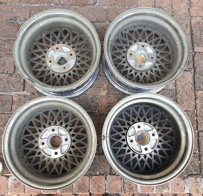 JDM 15" Volk Rays Mesh EMU rims wheels for AE86 Hachiroku ta22 mesh ...