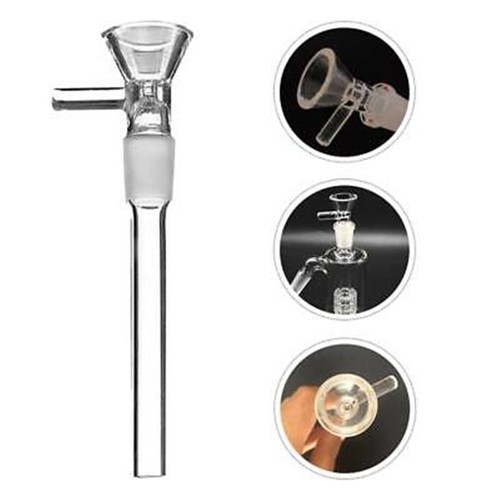 4.7 Inch Hookah Water Pipe Glass Bong Down Stem Downstem 14mm male bowl ...