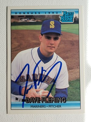 1992 Donruss Dave Fleming Autograph Card Mariners Signed, Auto #404 | eBay