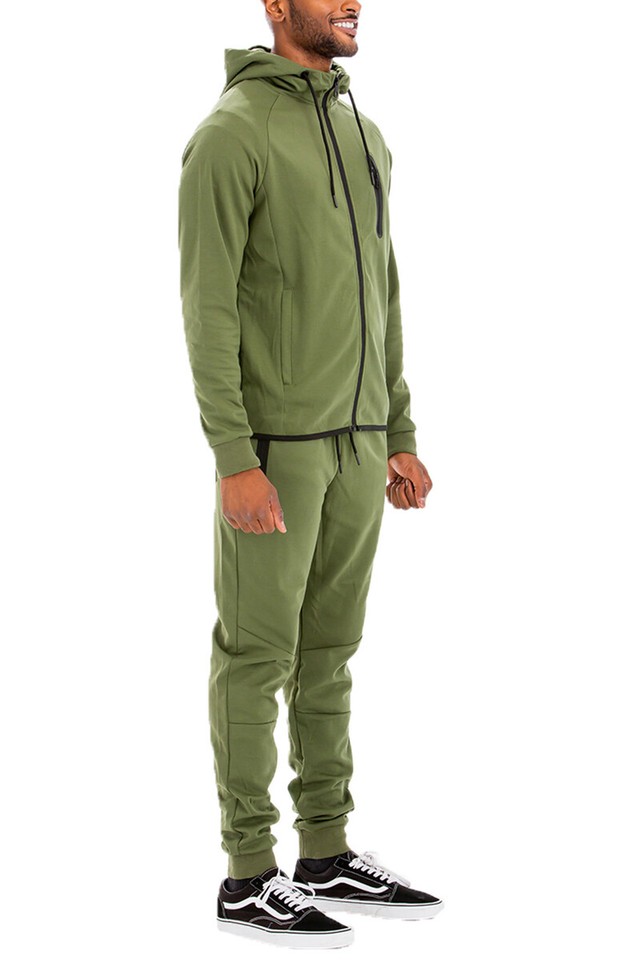 Men’s Tracksuit Set – Tech Fleece Track Suit Hooded Jacket and Pant Set ...
