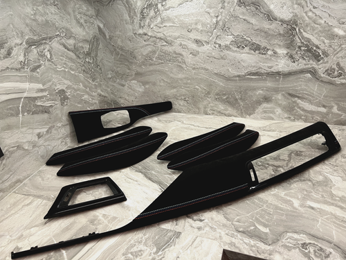 BMW F30 F31 F32 F34 F36 ALCANTARA Interior Trim Kit set M STITCHES RHD ...