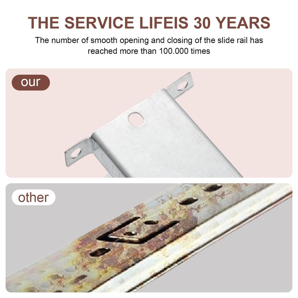 for Kenlin Rite-Trak II-Compatible undermount Drawer Slides, Center Mount Dra... | eBay