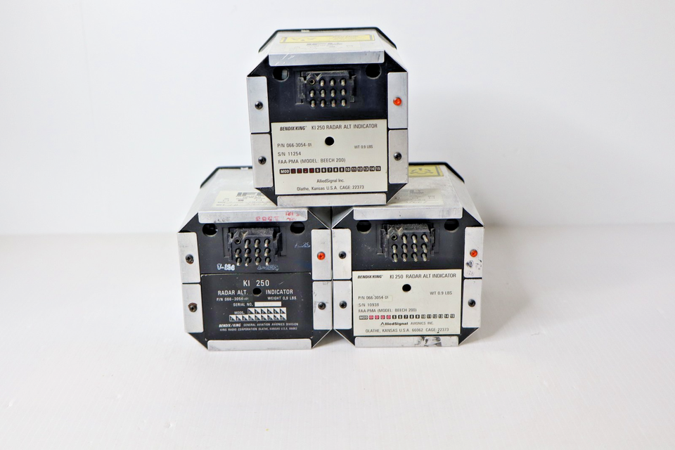 Bendix King KI 250 Radar Altimeter Indicator 066-3054-01 FAA 8130 Form ...