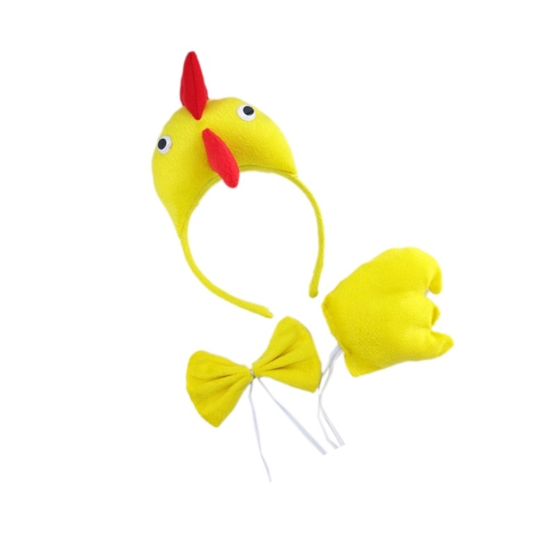3PCS Child Rooster Cosplay Costume Halloween Chicken Dress Up Costume ...