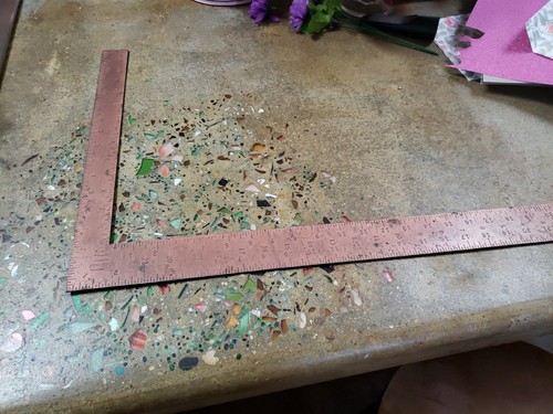 VINTAGE STANLEY NO. 500C COPPER COATED STEEL FRAMING SQUARE 16" X 24 ...