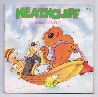 ORIGINAL Vintage 1989 Heathcliff Gotta Get a Fish Marvel Paperback Book ...
