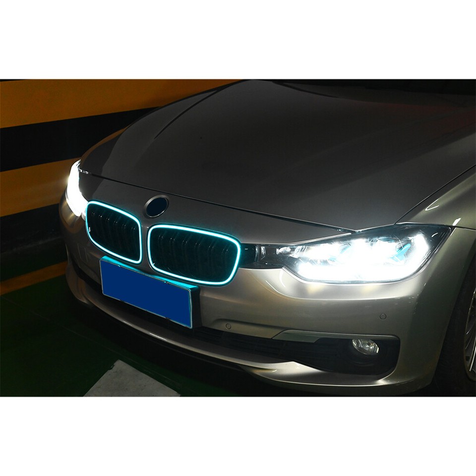 for 2012-2018 BMW F30 328i 335i 4D Front Kidney Grill Grille light RGB ...