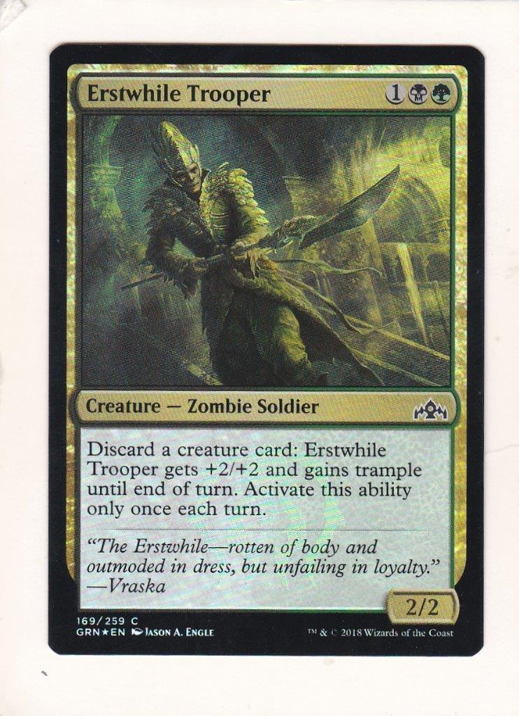 Magic: MTG: Guilds of Ravnica: Foil: Erstwhile Trooper | eBay