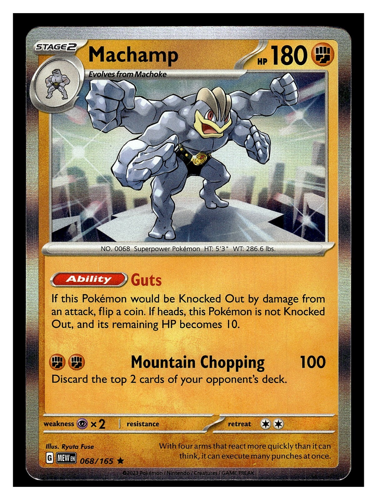 Pokemon Machamp 068/165 Scarlet & Violet 151 Holo | eBay