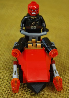 LEGO Marvel Superheroes Red Skull Minifig on Red Shooter Vehicle | eBay
