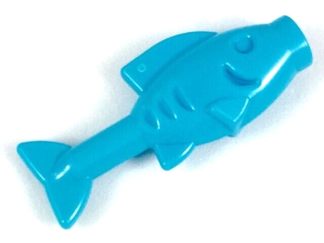 New LEGO Fish Unique Color Fishing Pond Medium Med Azure BLUE Gorgeous ...