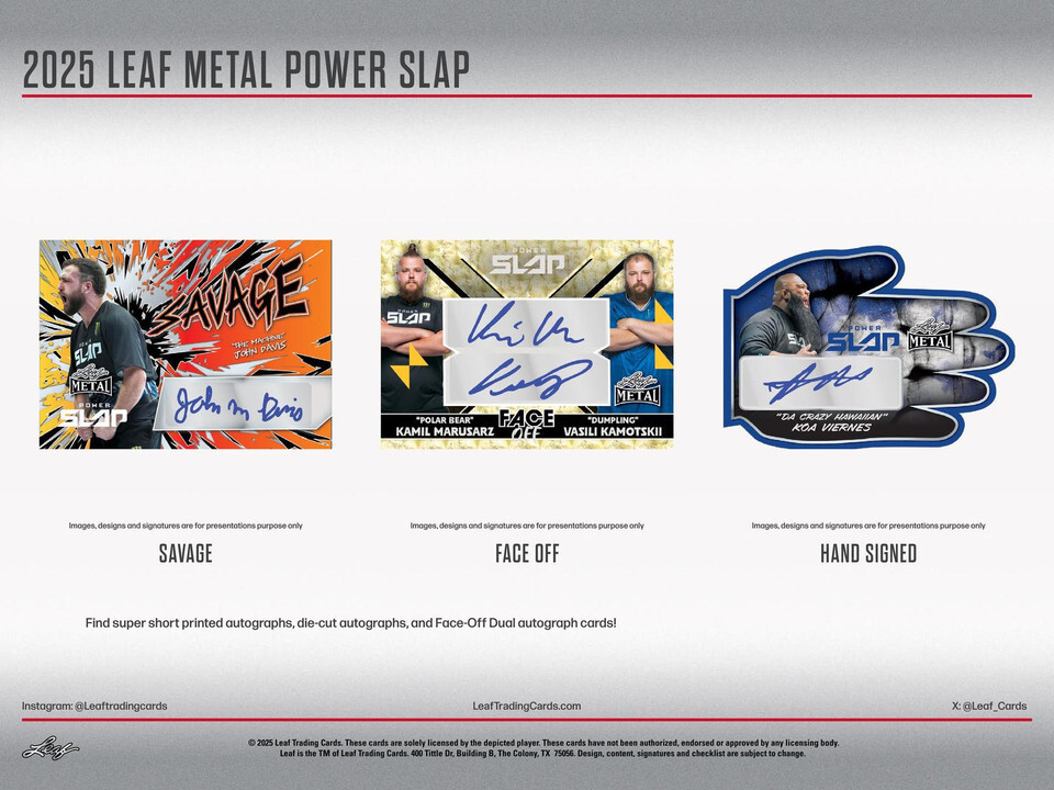 2025 Leaf Metal Power Slap Factory Sealed Hobby Box | eBay
