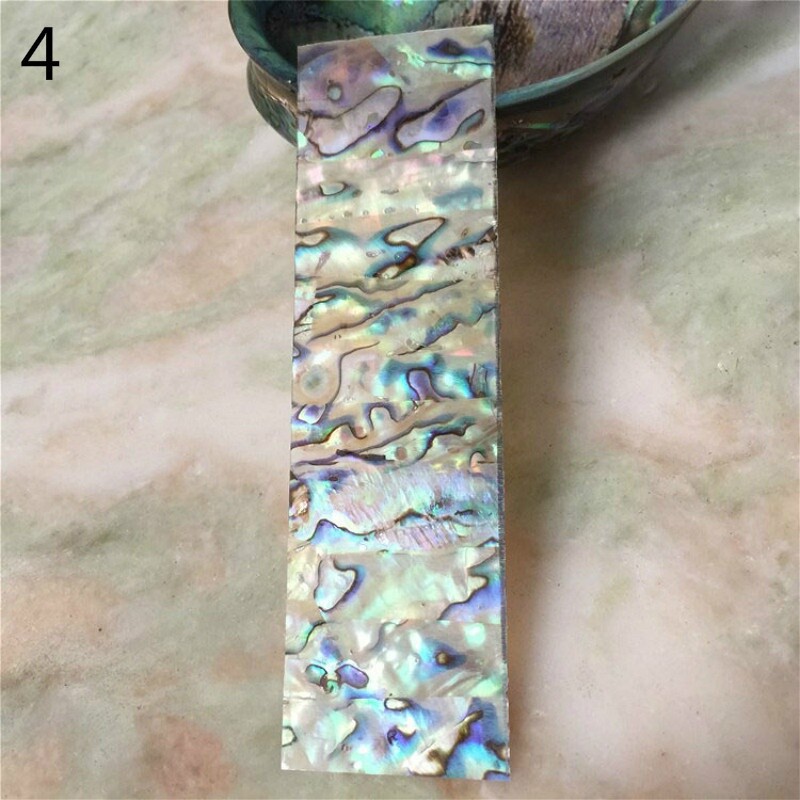 Natural Green/Blue Inlay Material Abalone Shell Blanks DIY Size 5.5 x 1 ...