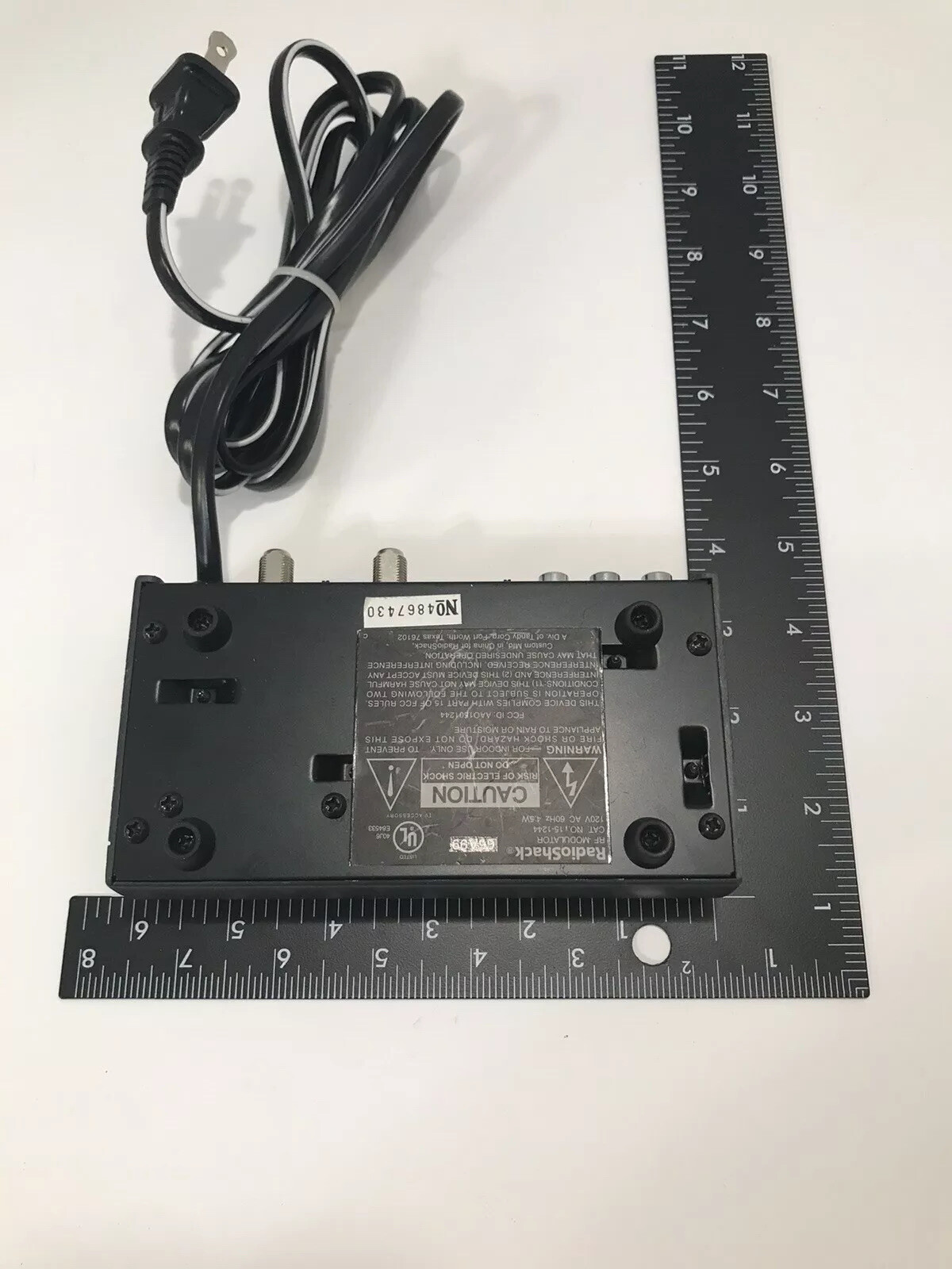 Modulateur radio Shack RF CAT N°15-1244 120V AC 60HZ 4,5W | eBay