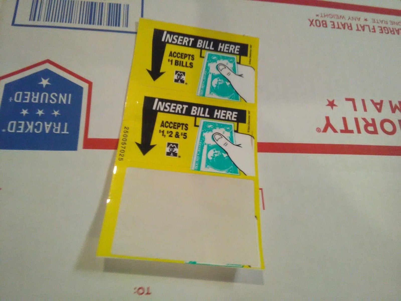 arcade bill validator stickers | eBay