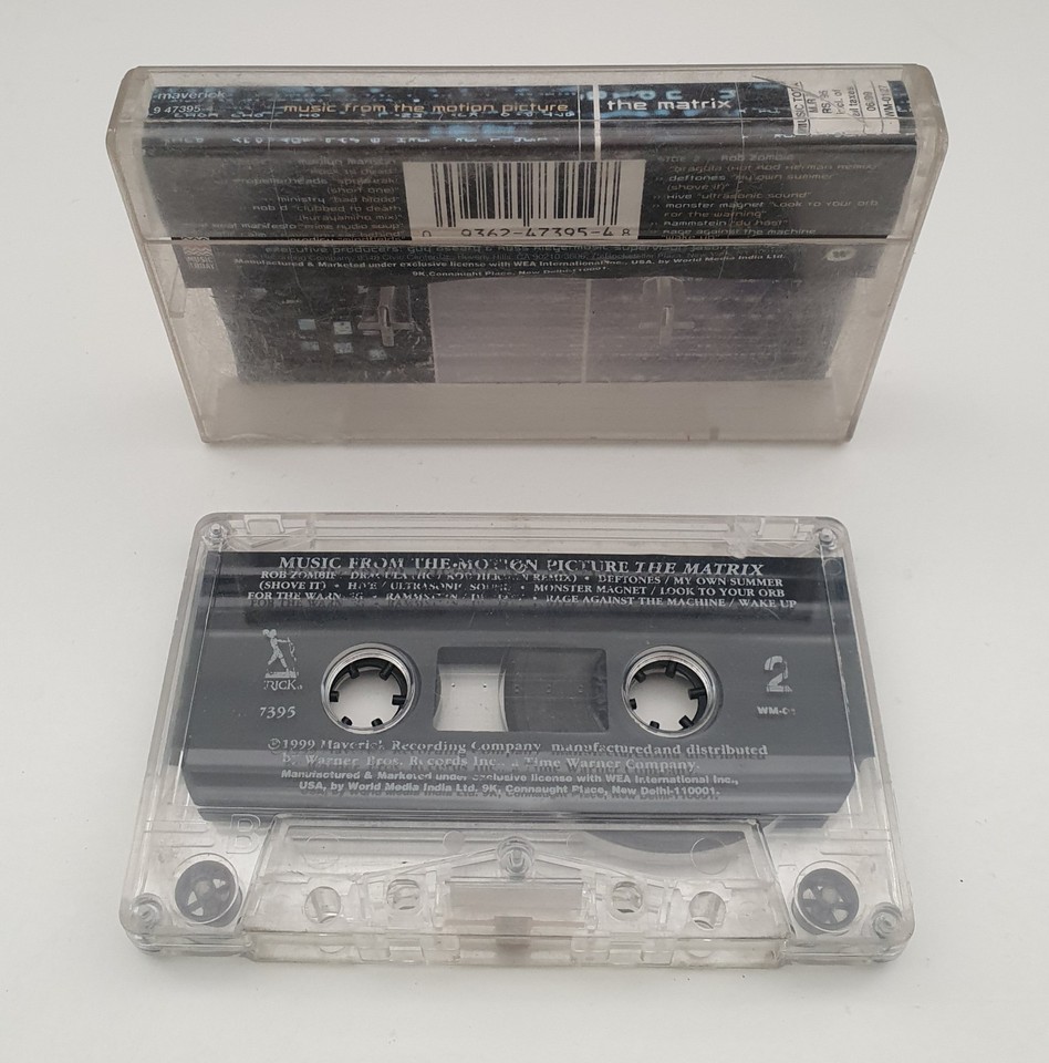 The Matrix Soundtrack Cassette Tape (1999) Deftones, Rammstein ...