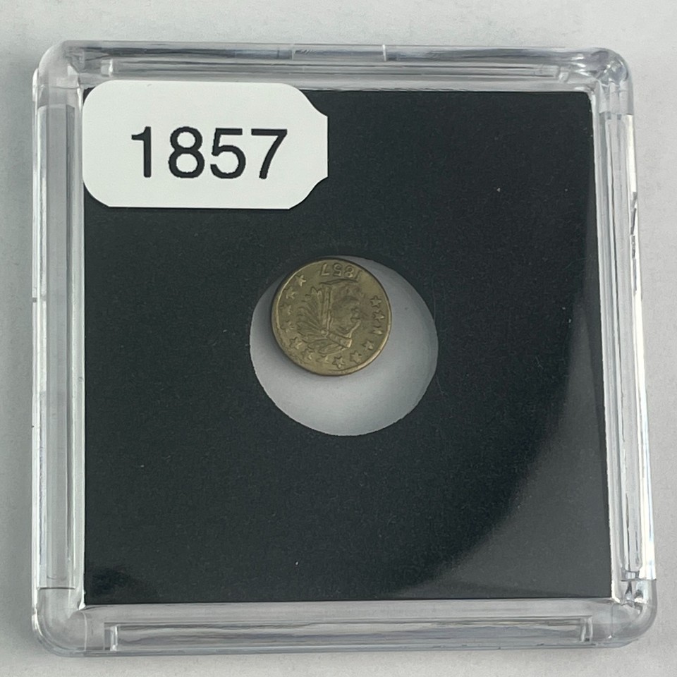 1857 California Gold 10K Indian Head Wreath Token Fractional Gold | eBay