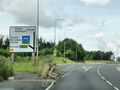 Photo 6x4 A379, A3015 Junction Exeter Approaching from the west. c2009 ...