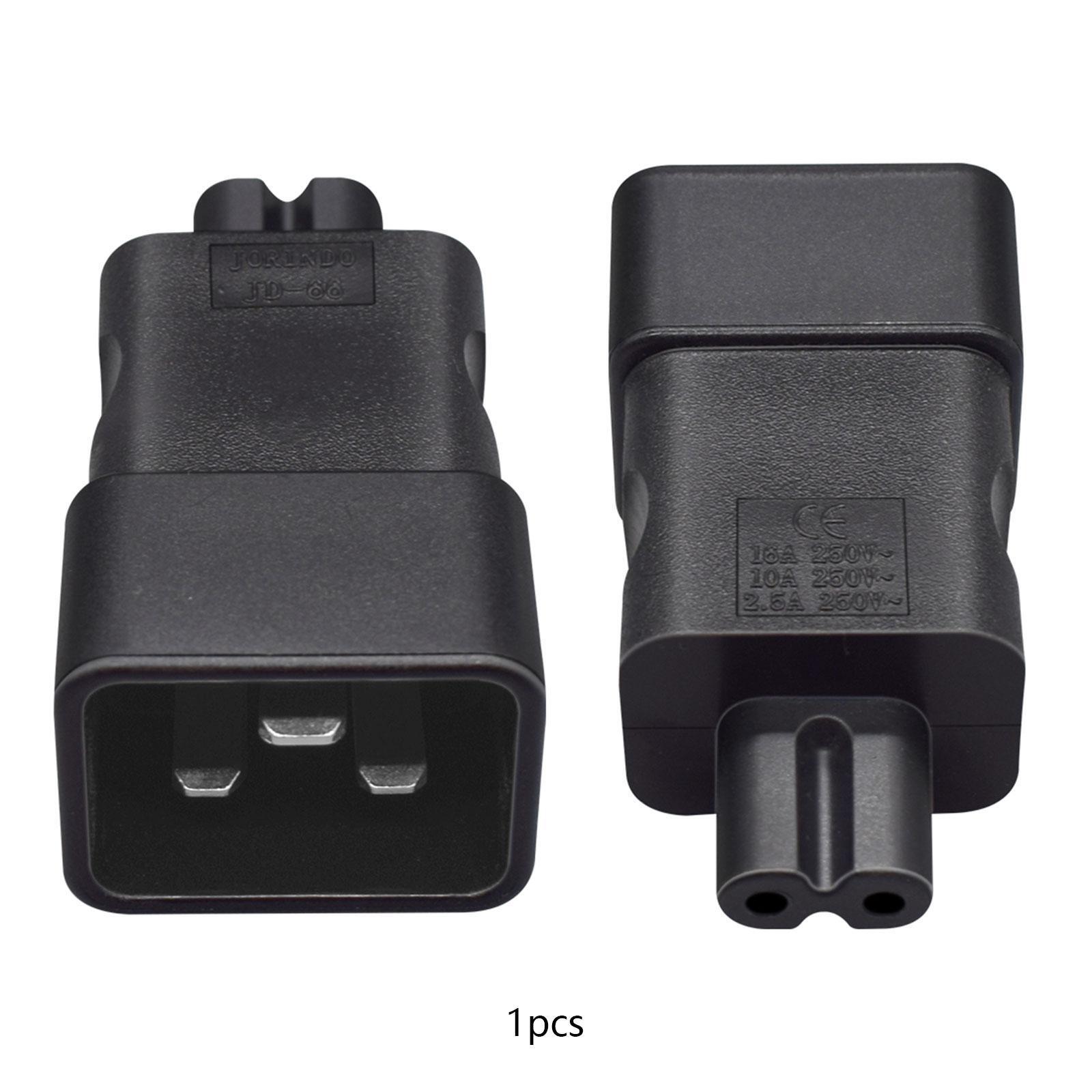IEC320 C20 to IEC320 C7 Power Adapter High Performance C20 Male to C7 ...