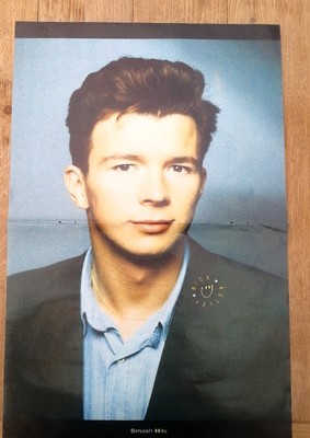 RICK ASTLEY 'blue shirt' Centerfold magazine POSTER 17x11 inches | eBay