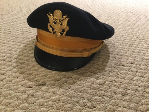 US Army Flight Ace USGI Military Officers Dress Uniform Visor Hat Cap ...