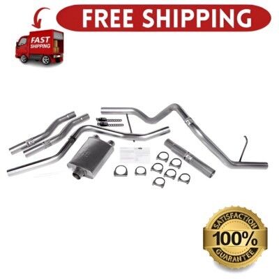 Dynomax High Performance Super Turbo Dual Exhaust Kit 17322 - Stainless ...