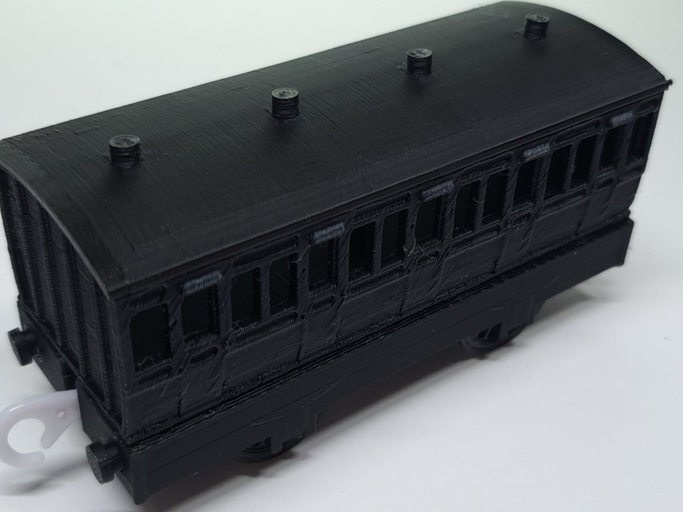 Thomas Trackmaster 3D Printed Black Composite Coach Custom | eBay