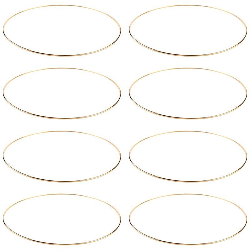 16 Pack 10 Inch Gold Dream Catcher Metal Rings Floral Hoops Wreath ...