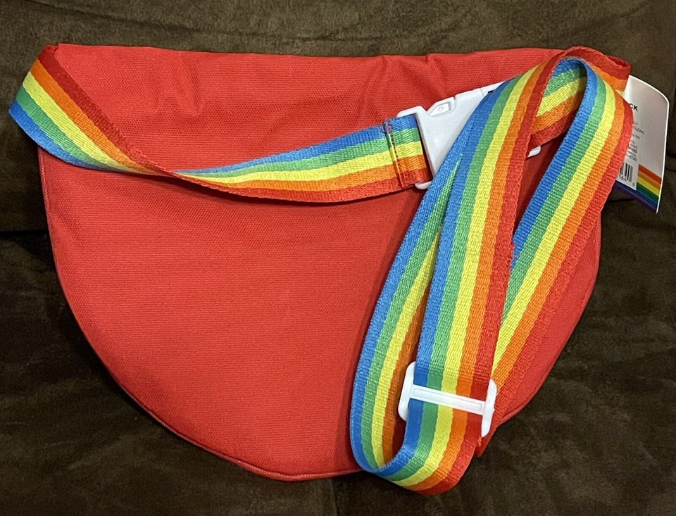 NEW Rainbow Red Fanny Pack Gay Bi Trans Pride LGBTQ Belt Bag Travel ...