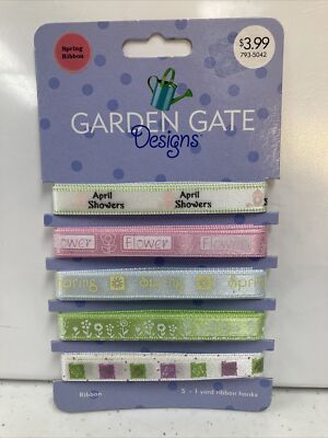 Garden Gate Designs Spring Ribbon 5-1 yard ribbon styles Scrapbooking ...