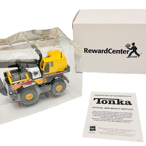 2003 Maisto Tonka Mini Mighty Backhoe #762906 Die cast Replica w COA ...