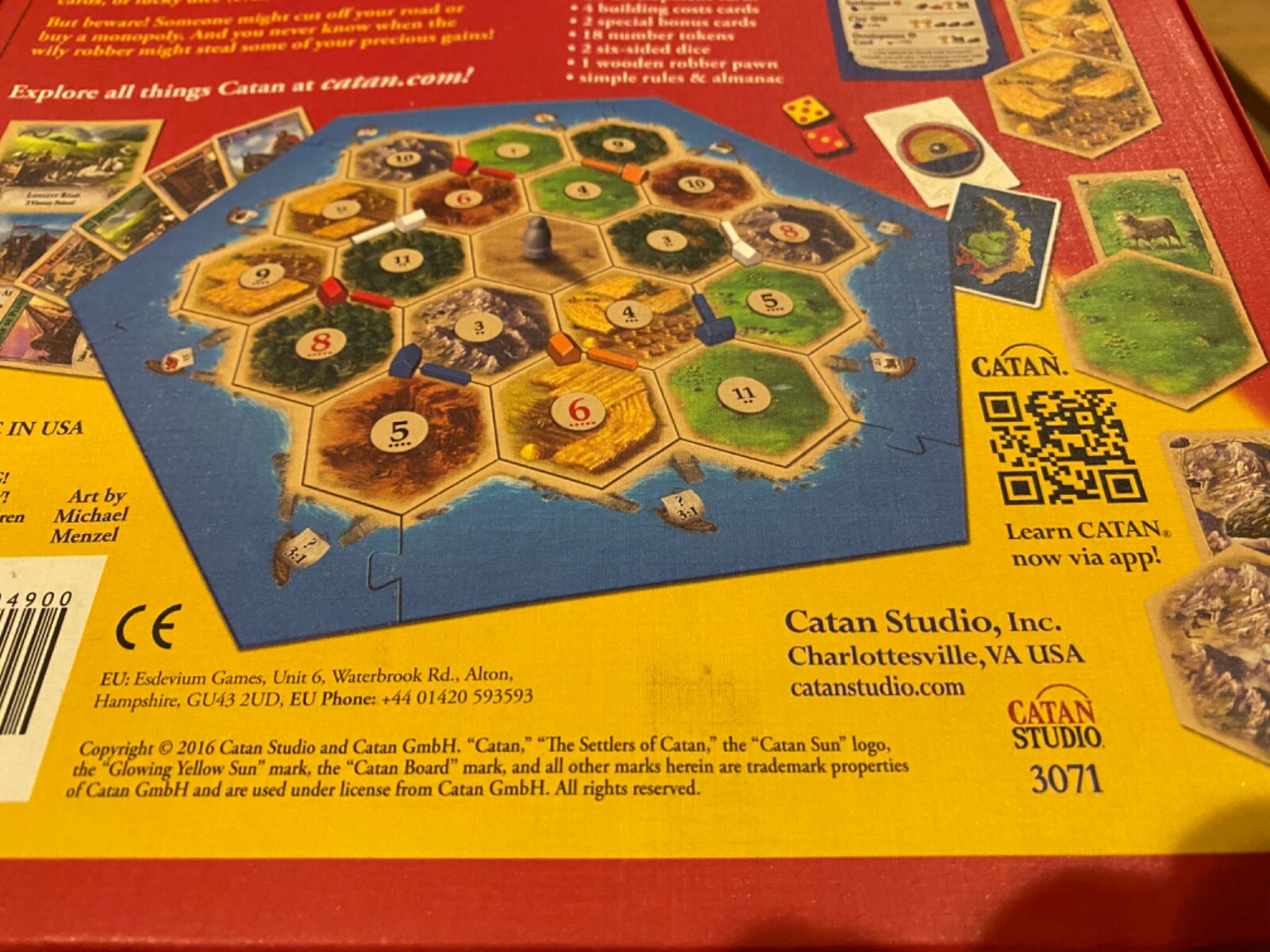 Settlers of Catan Game Replacement Parts Pieces Circular BLANK Number ...