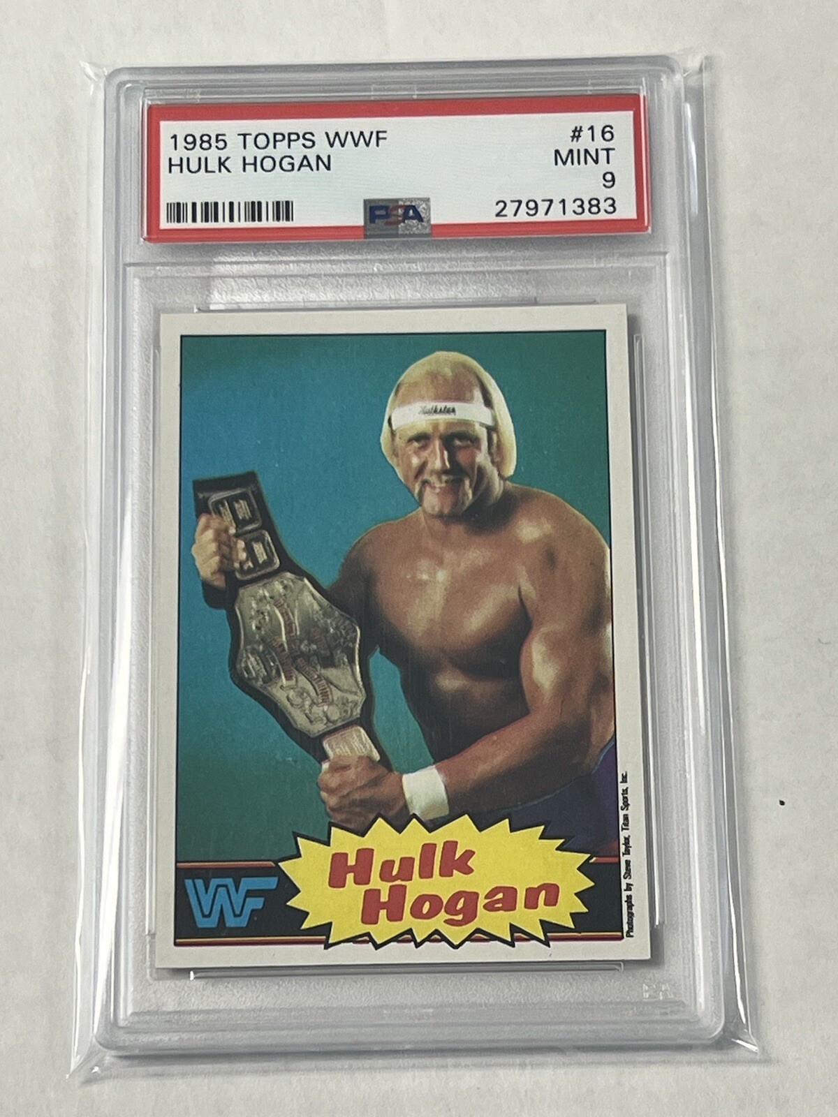 1985 Topps WWF Hulk Hogan #16 PSA 9 MINT! ROOKIE RC HOF GOAT eBay ...