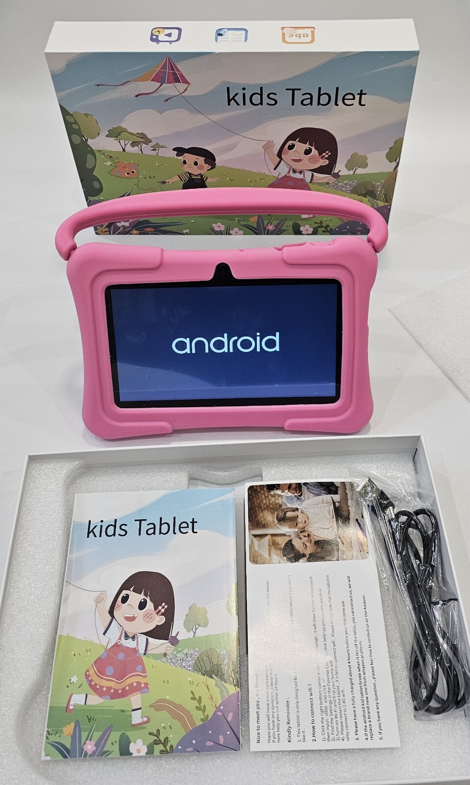 New - JUNINKE kids tablet, Kids for tablet, 7 inch IPS High-definition ...