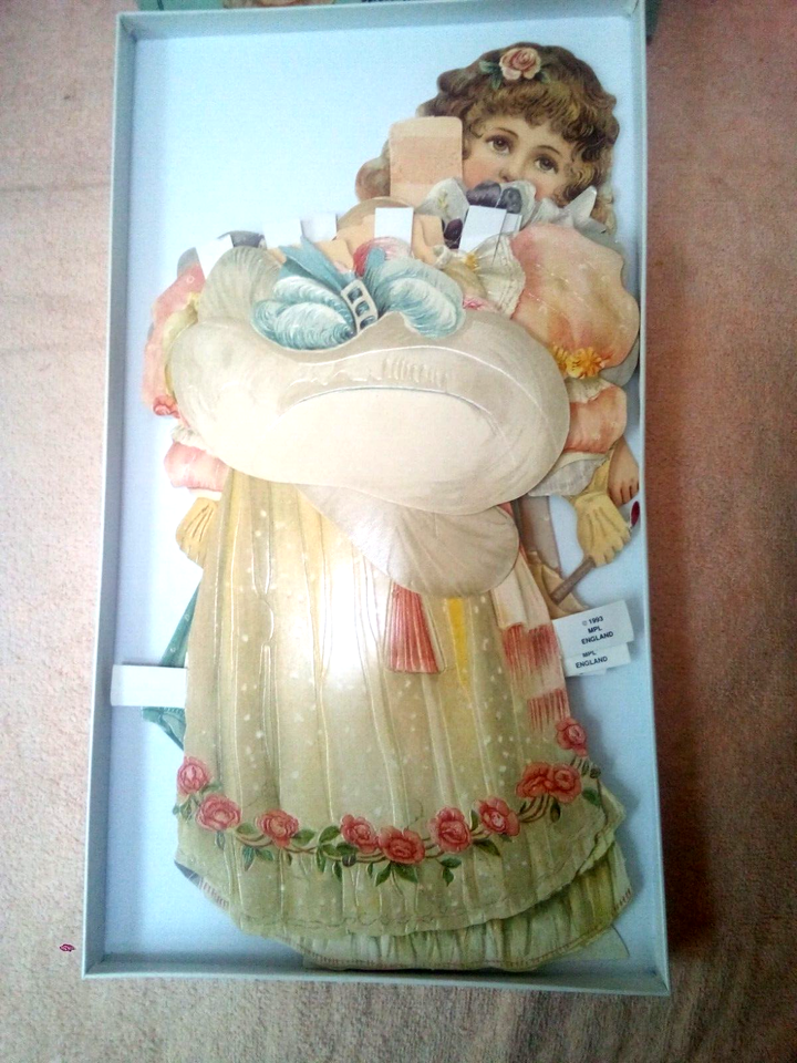 PAPER DOLL Victorian Style Dress Me Up Lady Jane England 1993 4 Outfits ...