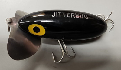 ARBOGAST JITTERBUG BLACK FISHING LURE | eBay