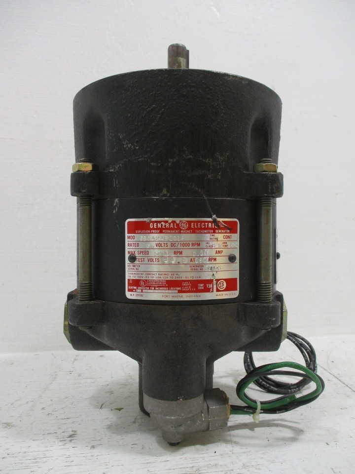 GE 5BC42AE1008 Explosion-Proof Tachometer Generator 50-VDC 5000-RPM 0. ...