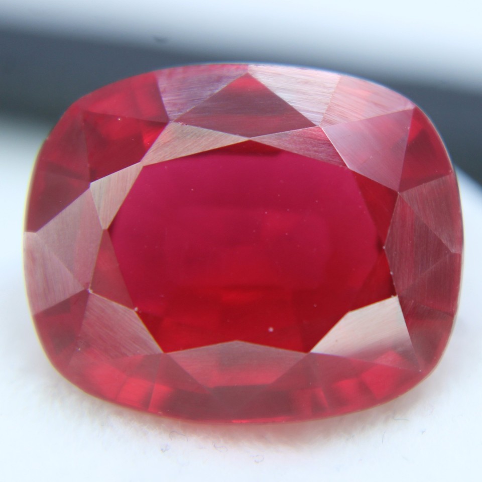 15.80 Ct Certified Natural Ruby Red Eye Clean Cushion Shape Loose ...