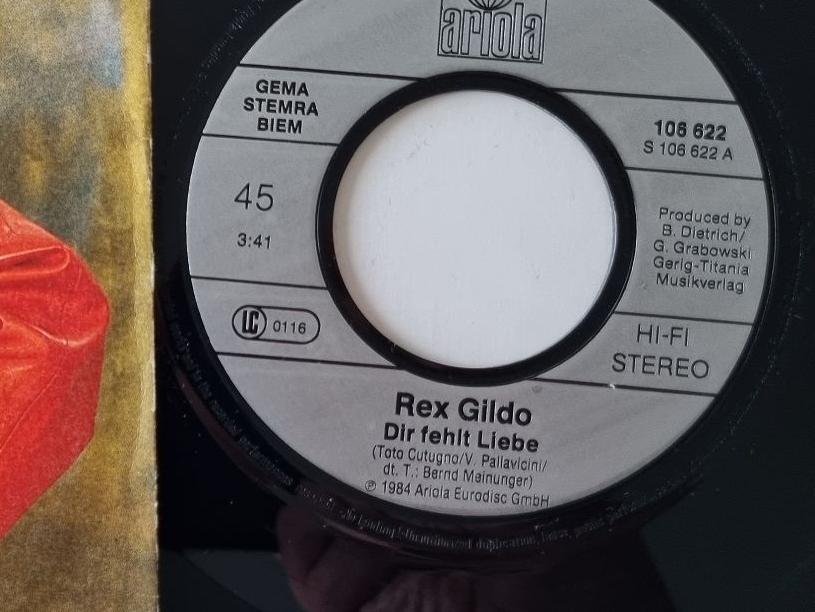 Rex Gildo - Dir feht Liebe 7'' Vinyl Germany/ CV Toto Cutugno - Serenata | eBay