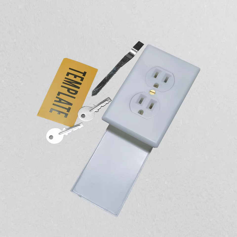 Wall outlet Electrical Socket Hidden Wall Safe to Hide Valuables DS ...