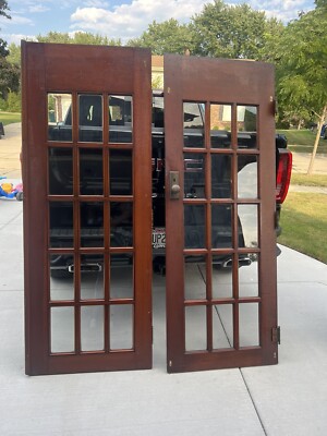 1924 Oak French Doors | eBay