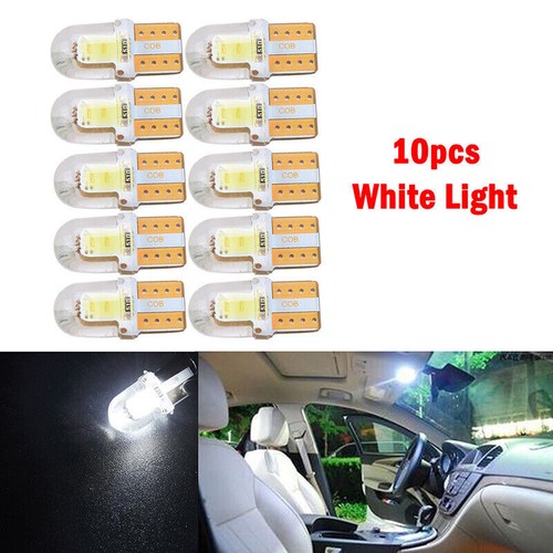 10pcs T10 194 168 W5W COB LED Auto License Plate Dome Map Light Bulb ...