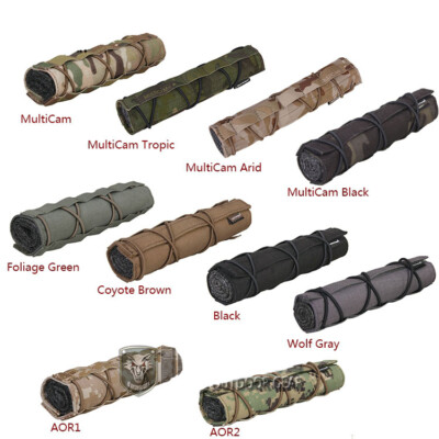 Camouflage Tactical 18cm / 22cm Airsoft Suppressor Cover Quick Release ...